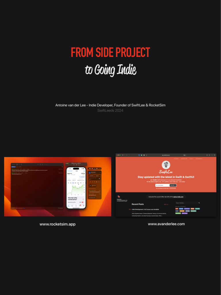 From Side Project to Going Indie Slide - Antoine Van Der Lee | PDF ... From Side Project to Going Indie Slide - Antoine Van Der Lee | PDF ...