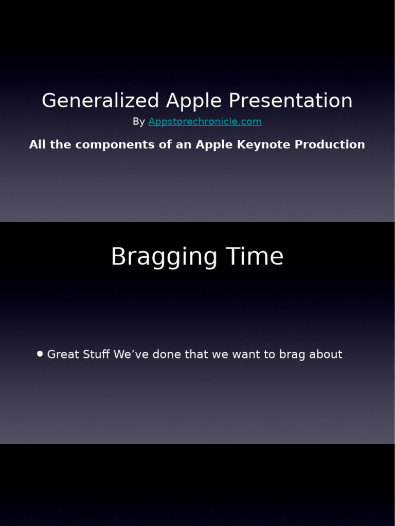 Apple Keynote Production Overview | PDF | Business | Computers