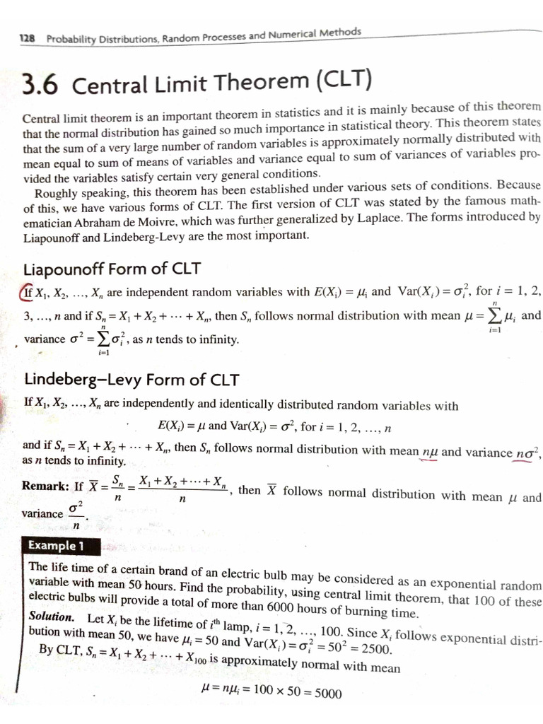 Central Limit Theorem | PDF