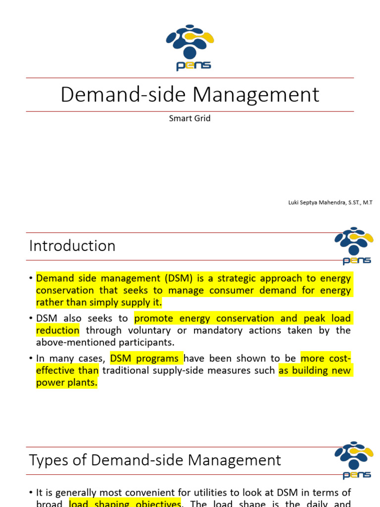 Demand-Side Management | PDF | Physical Quantities | Energy Economics