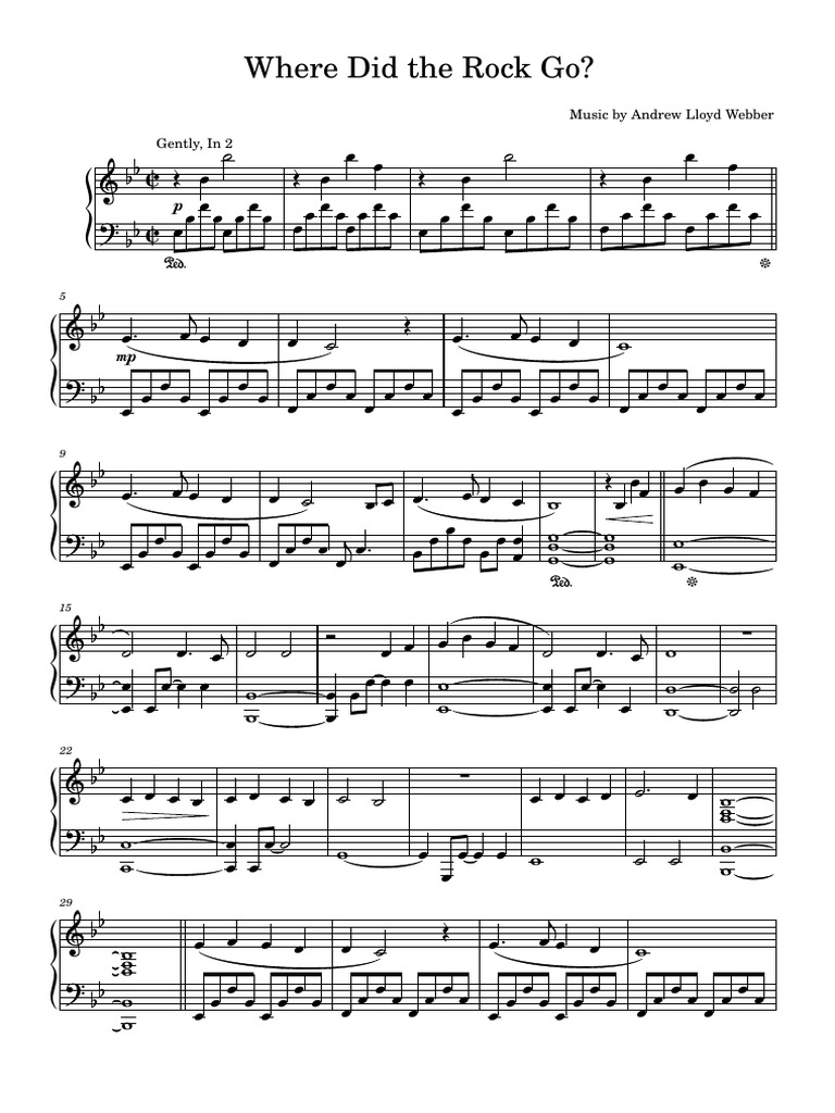 Andrew Lloyd Webber Sheet Music | PDF | Musical Theatre | Musicals