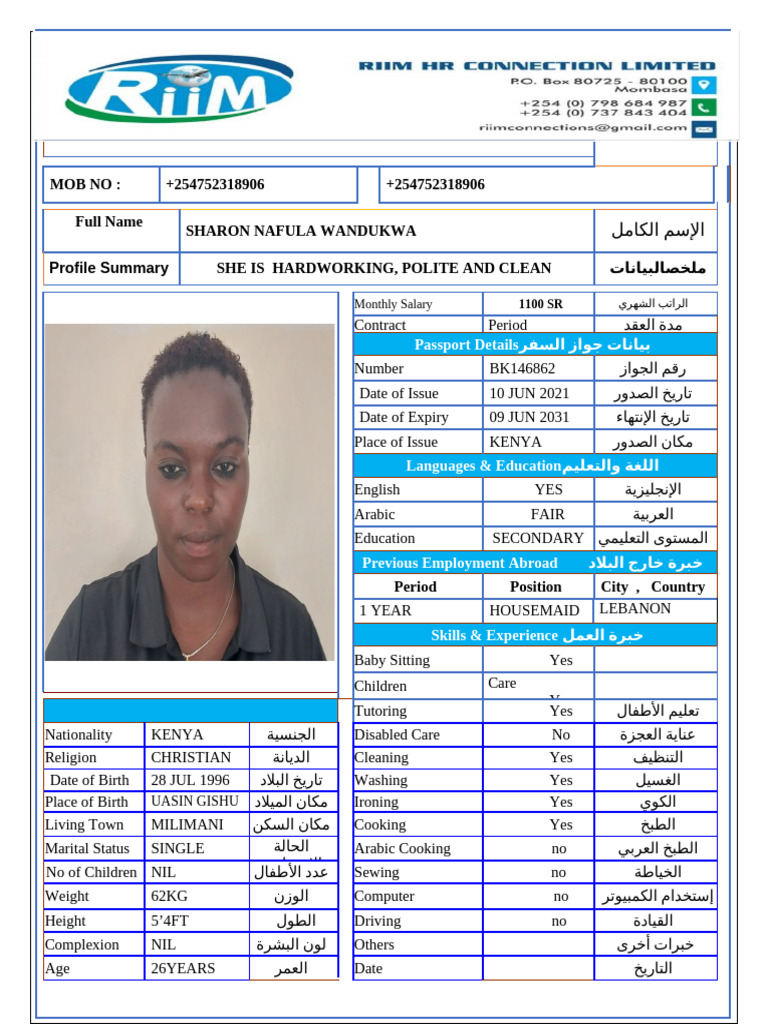 Sharon Nafula Wandukwa | PDF