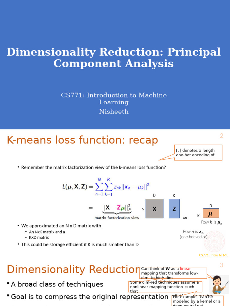 Lec 22 | PDF | Principal Component Analysis | Eigenvalues And Eigenvectors