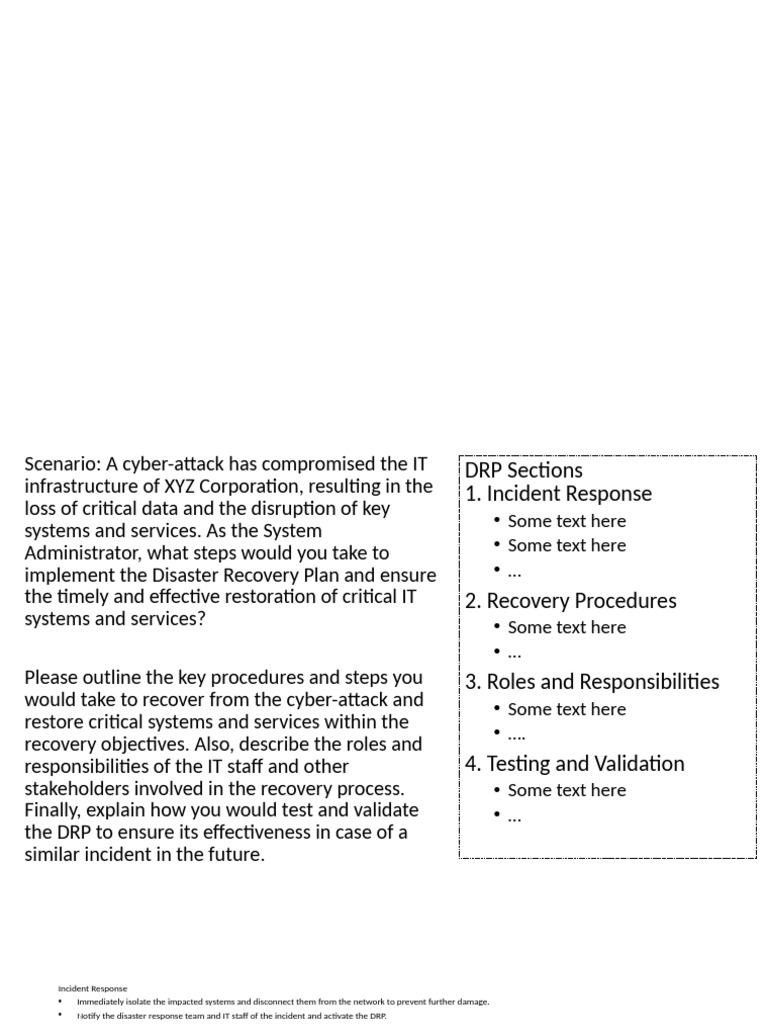 Disaster Recovery Plan | PDF | Disaster Recovery | Systems Engineering