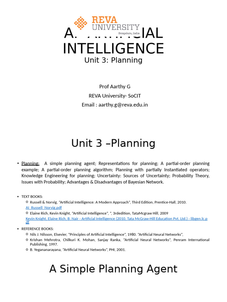 AI - Unit 3 | PDF | Computers | Technology & Engineering