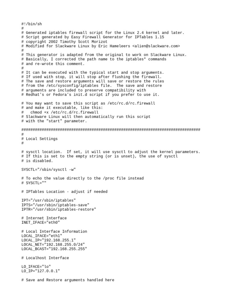rc.firewall | PDF | Port (Computer Networking) | File Transfer Protocol