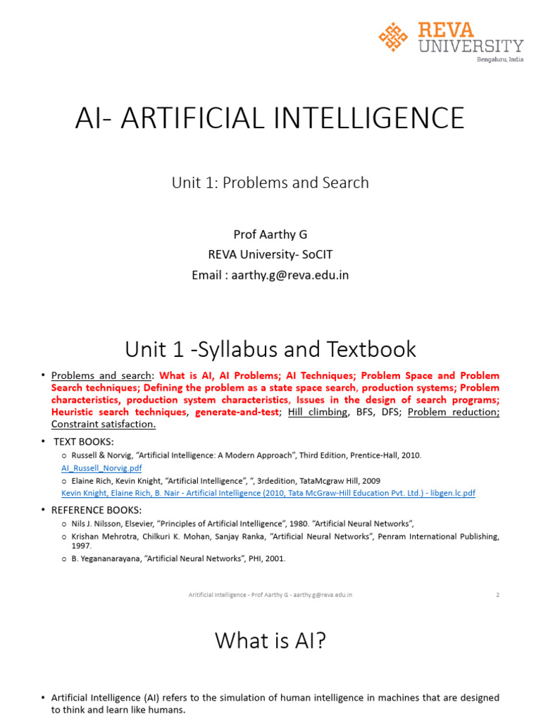 Unit 1 & 2 Merged | PDF | Artificial Intelligence | Intelligence (AI ...