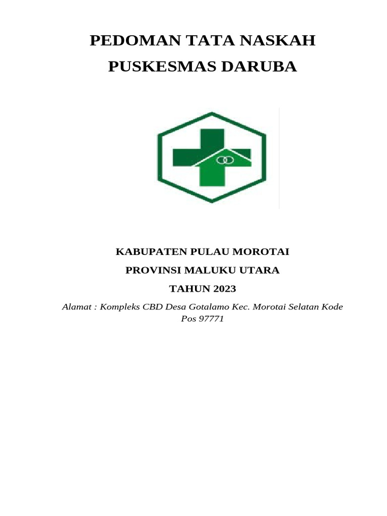 Pedoman Tata Naskah Rsud SHMS | PDF