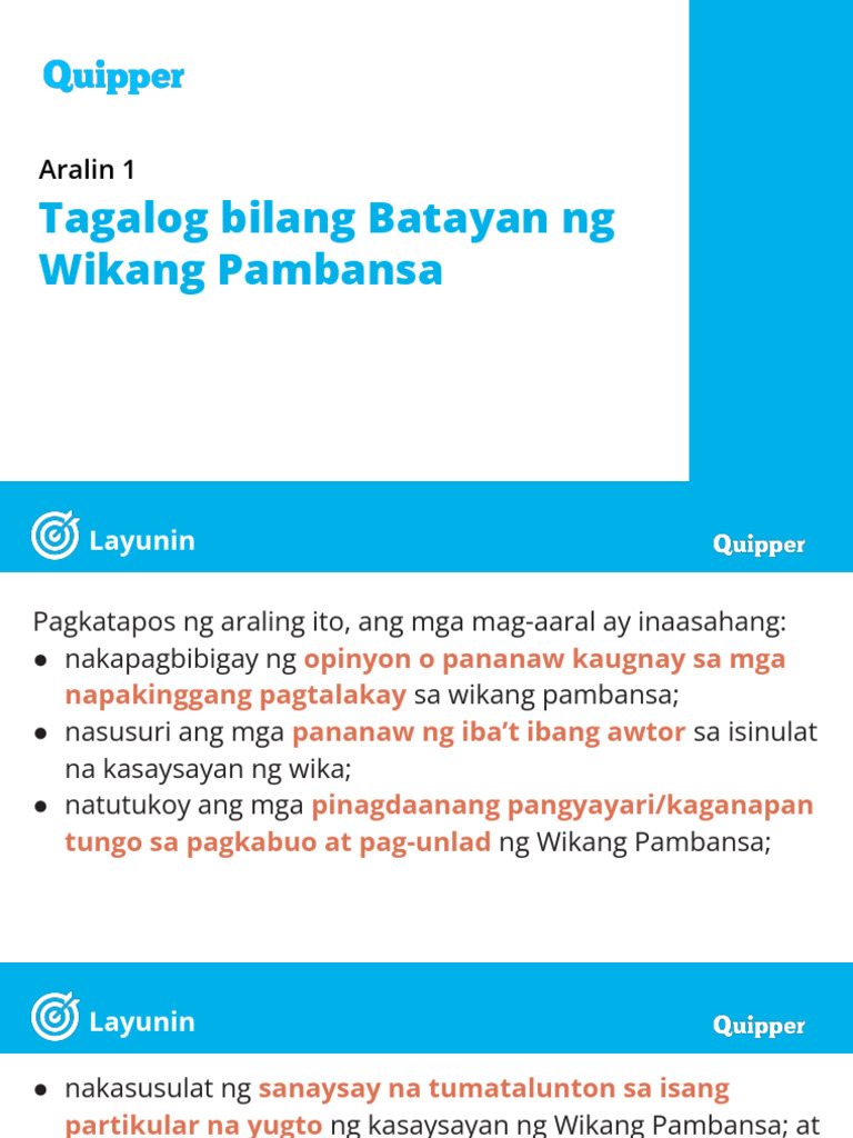 F11 Komunikasyon U8 L1 | PDF