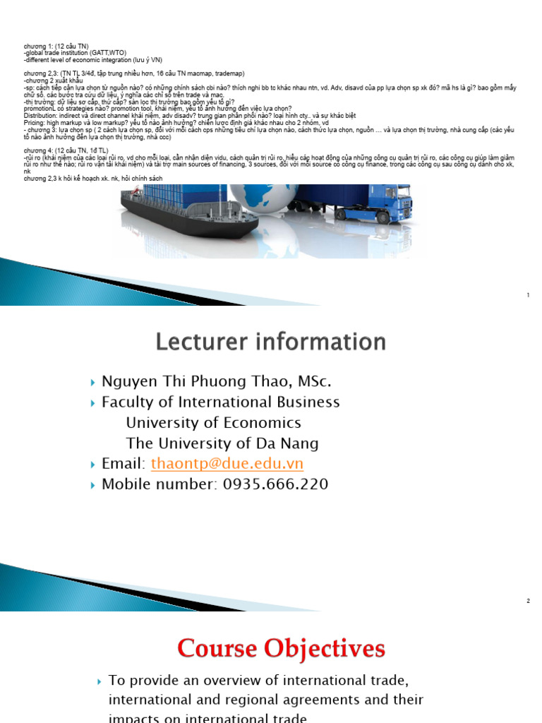 Chapter 1 ky 12324 new handouts | PDF | World Trade Organization | General Agreement On Tariffs ...