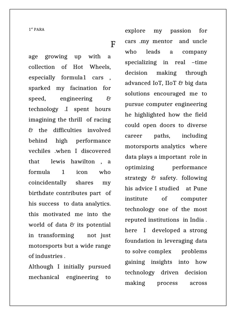 1st PARA | PDF | Analytics | Data