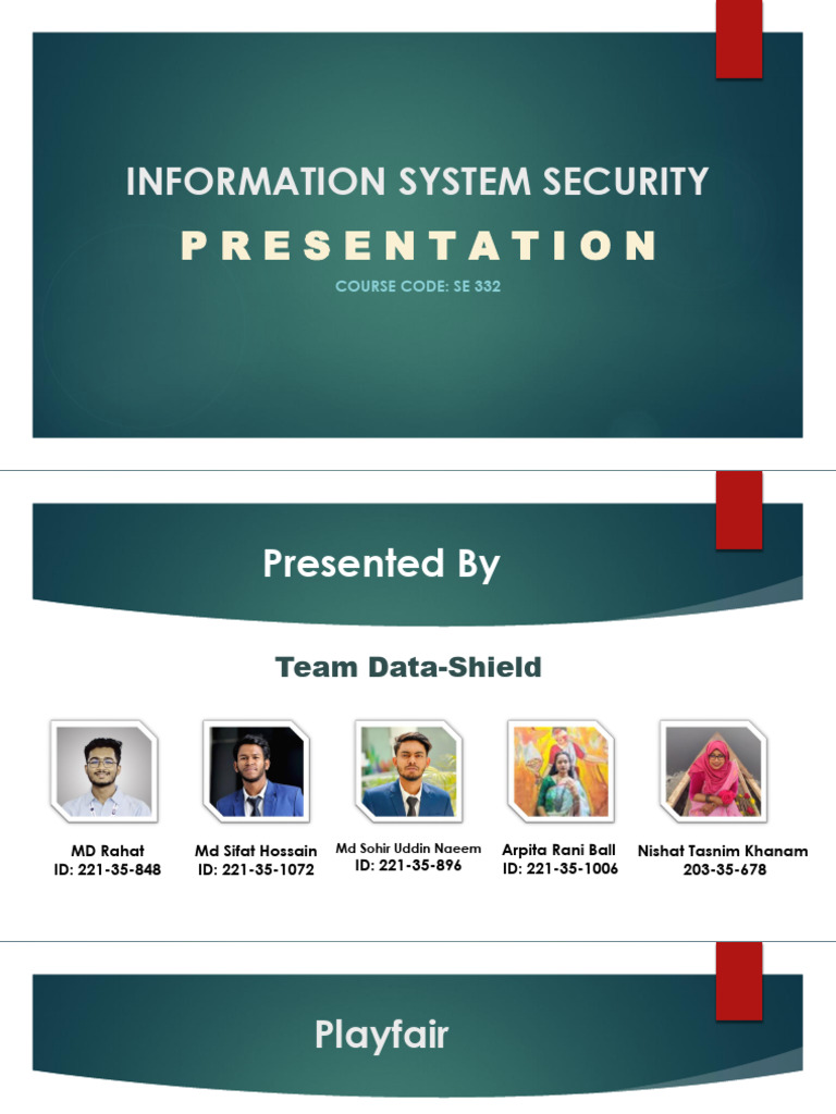 Iss Presentation Pdf Cipher Encryption