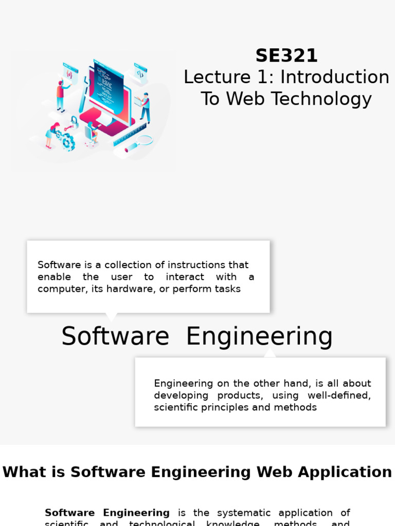 Lecture 1 - Introduction To Web Technology | PDF | World Wide Web | Internet & Web