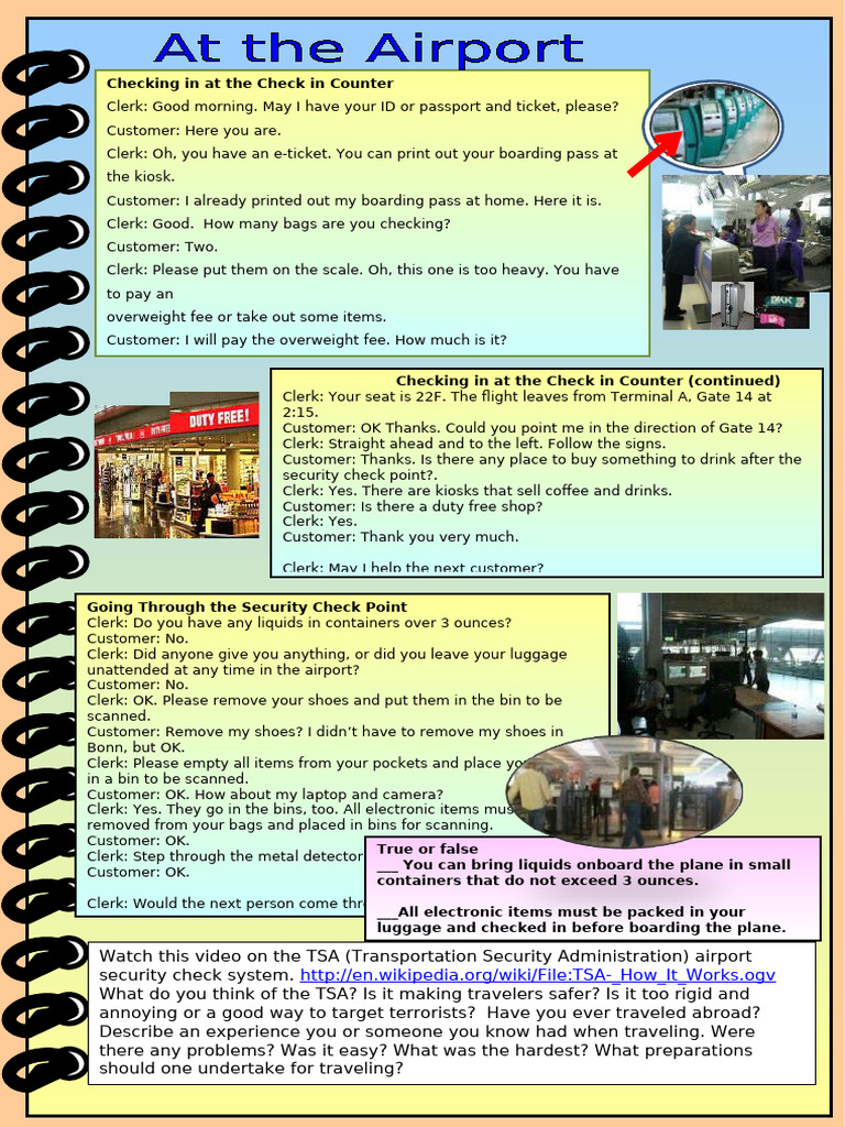 Airport Dialogues Written | PDF