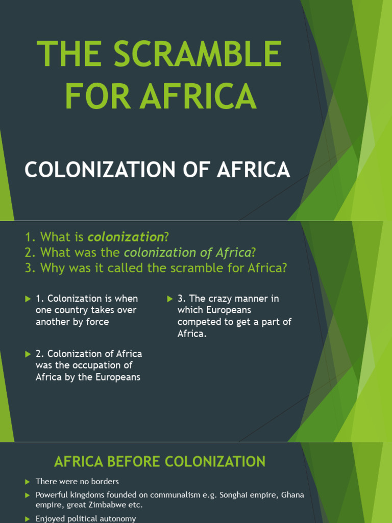 The Scramble For Africa by J.o.baah | PDF | Africa | Colonialism