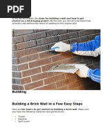 Estimating Brickforce for Walls | PDF