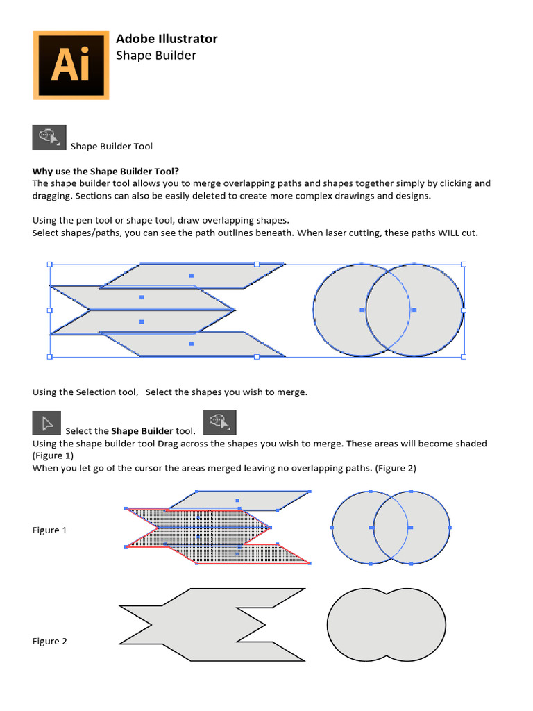 Illustrator Shape Builder Guide | PDF | Adobe Illustrator | Computer ...