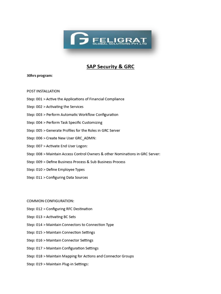 SAP Security + GRC | PDF | Business Process | Computing
