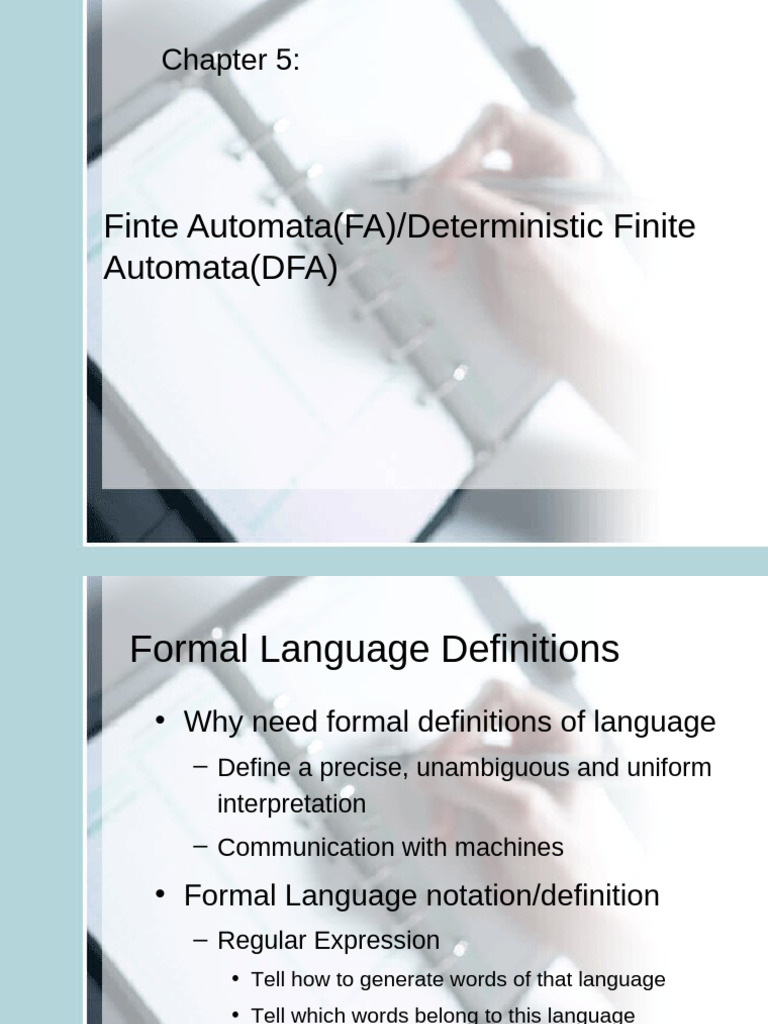 Theory of Automata Handout-5 | PDF | Automata Theory | Formal Methods
