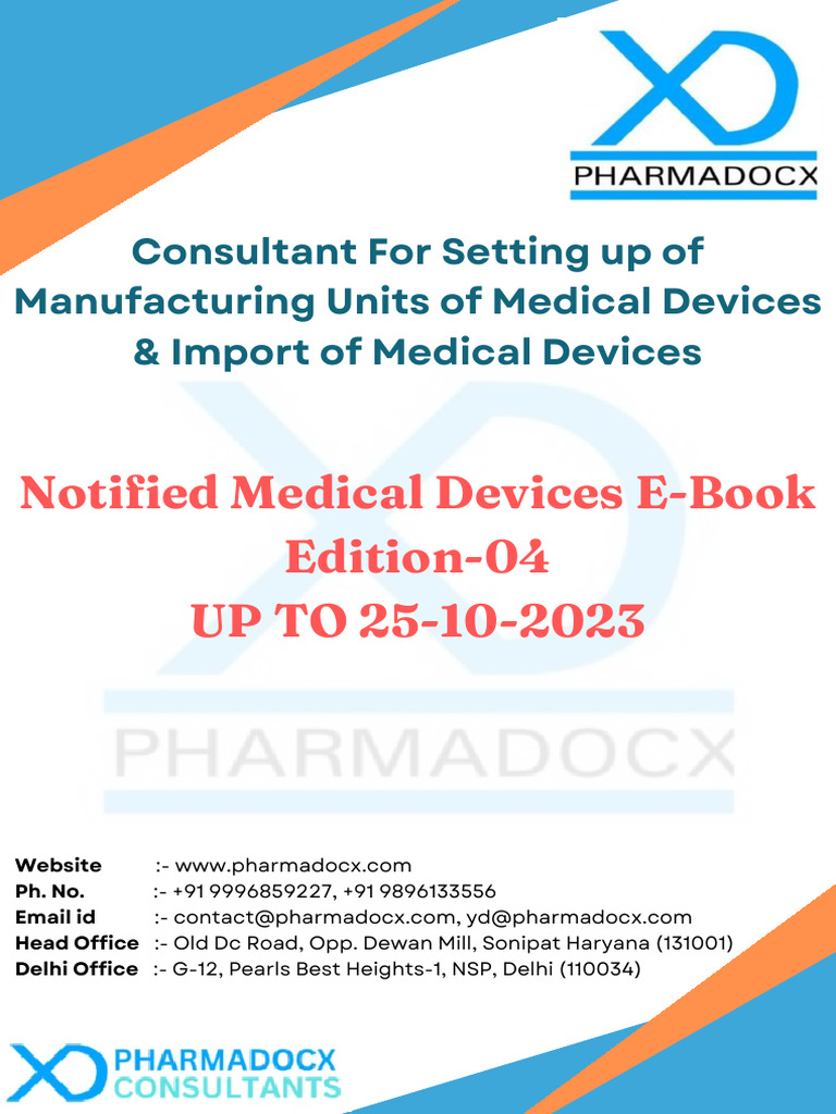Notified Medical Devices Ebook Edition-04 | PDF | Catheter | Stent