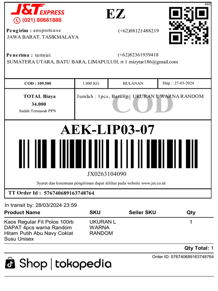 03-27 - 15-36-14 - Shipping Label+packing List | PDF