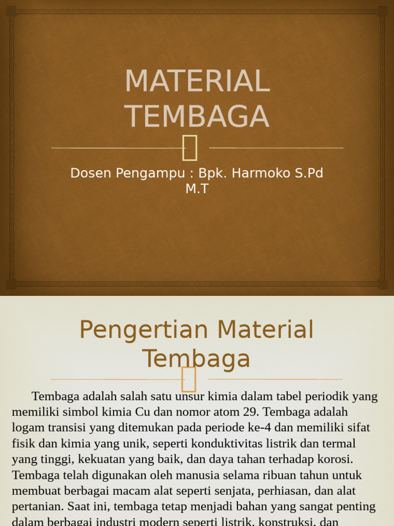 Material Tembaga | PDF