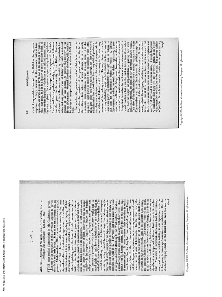 Salisbury, Disintegration PDF | PDF | Social Science