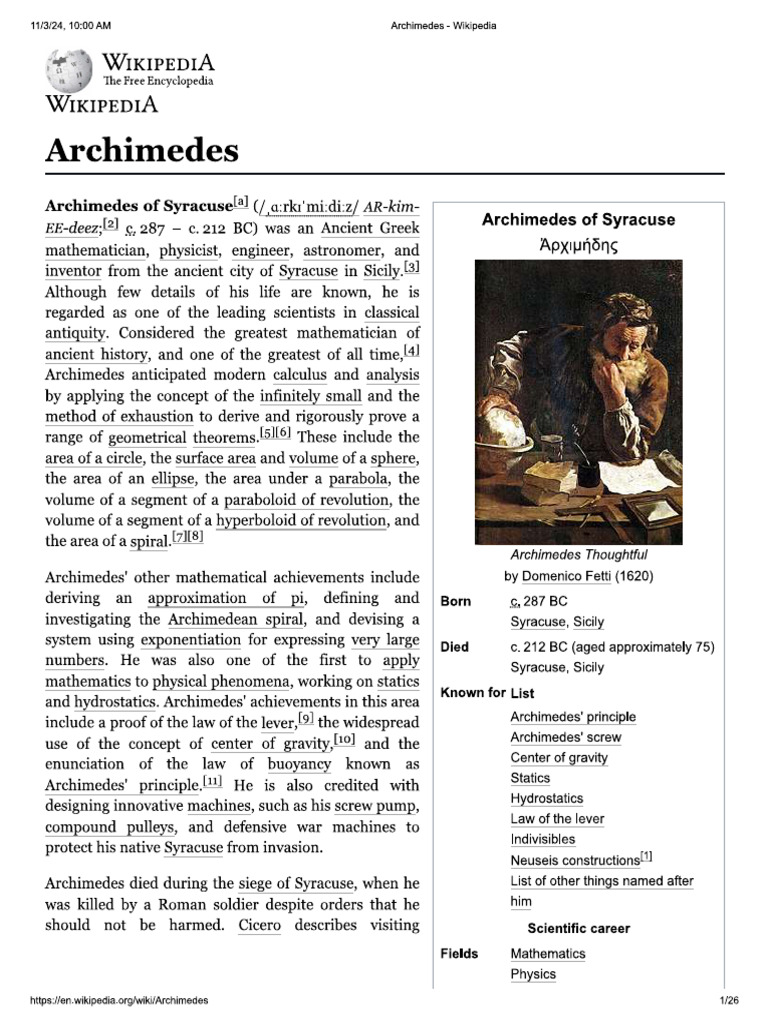 Archimedes | PDF