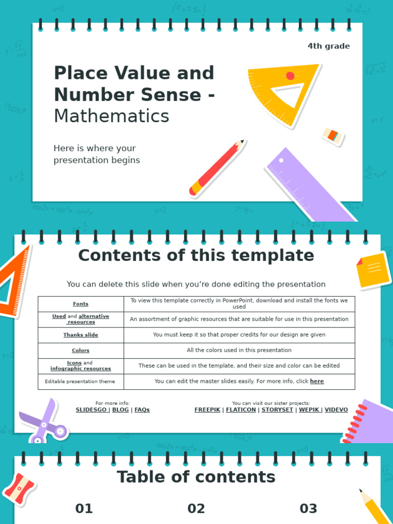 Place Value and Number Sense - Mathematics - 4th Grade by Slidesgo ...