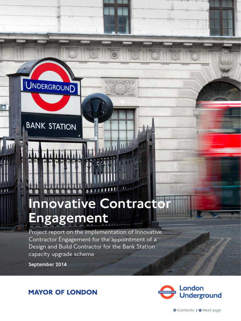 1 - Innovative Contractor Engagement Procurement Model - Bank Station ...