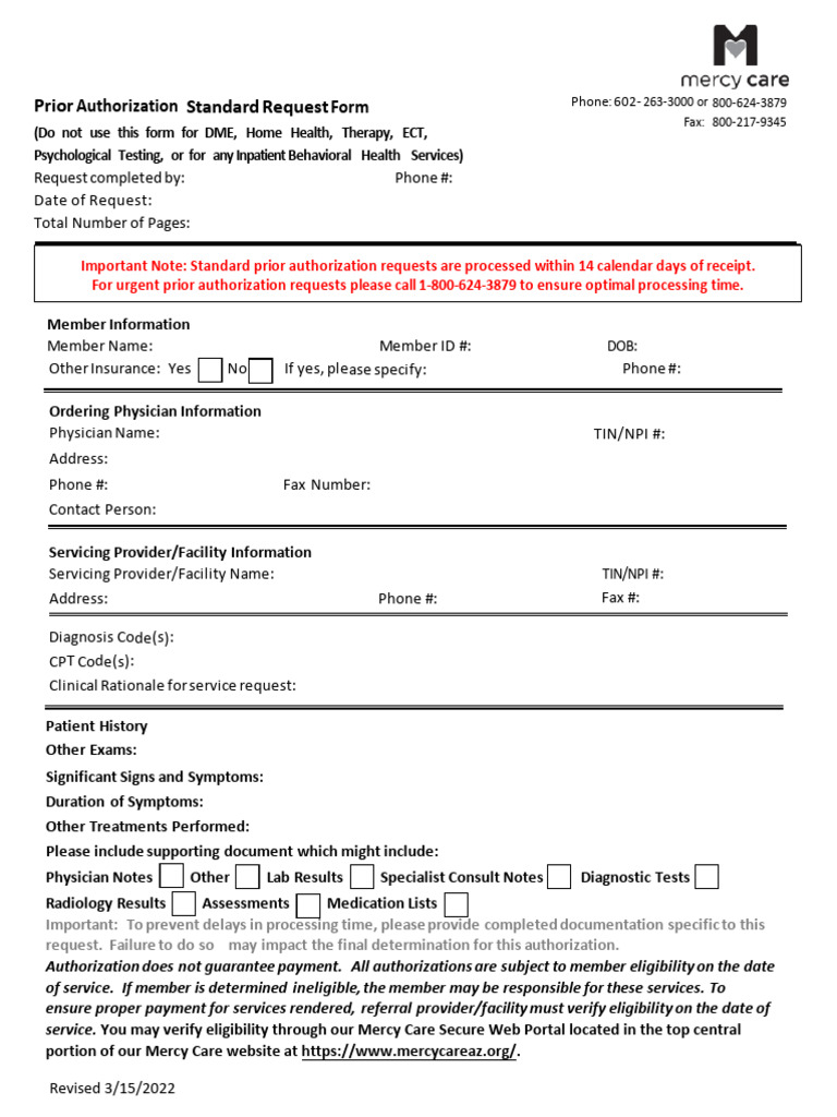 06_Prior Authorization DME Request Form | PDF