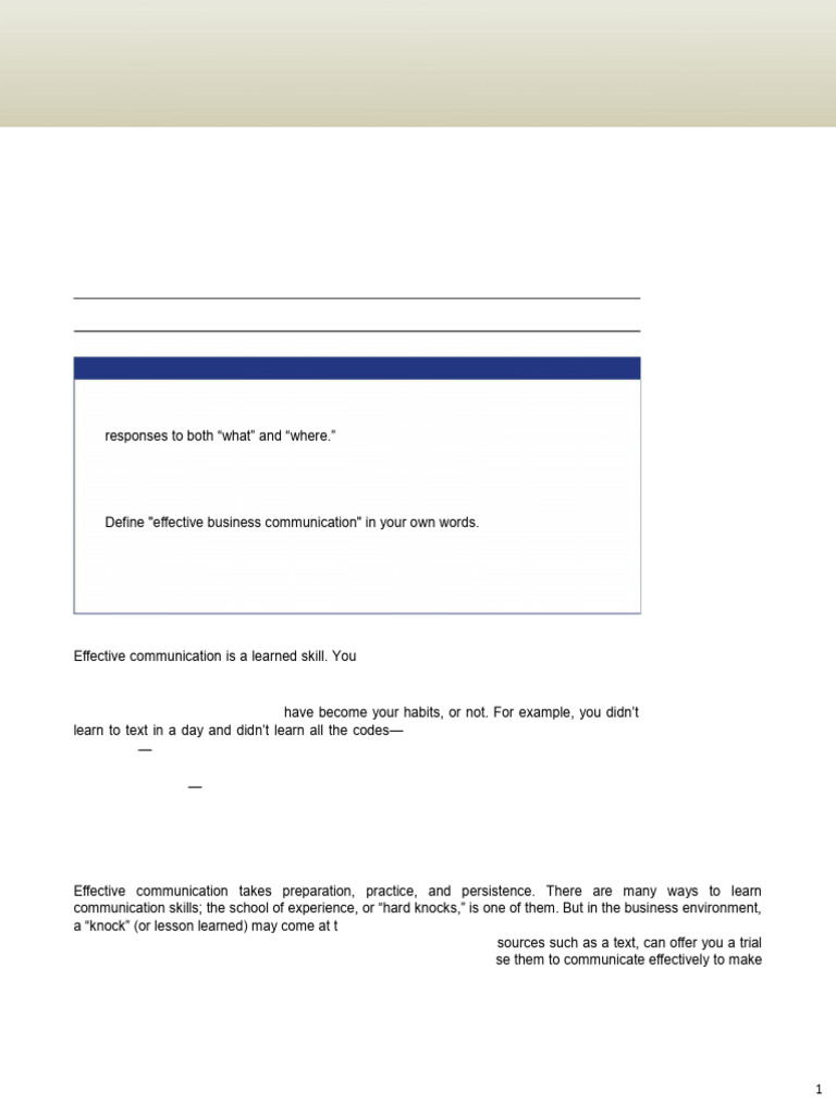 Communication Skills Units 1 To 9 | PDF | Communication | Nonverbal ...