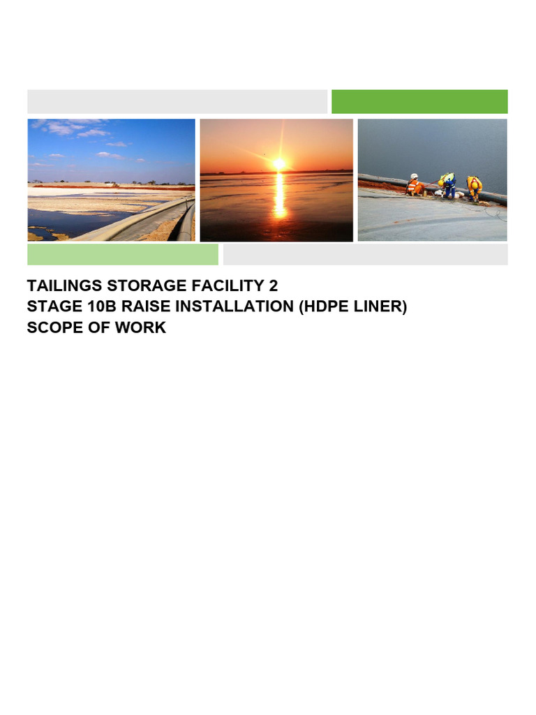 PE301-00135 - 120B TSF 2 Stage 10B Raise - Scope of Work HDPE - Rev C ...