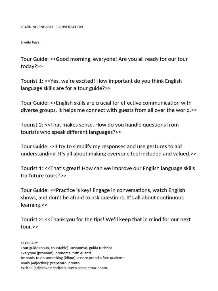 English for Tour Guides | PDF | Noun