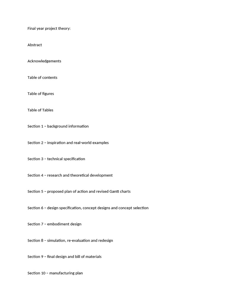 Final Year Project Theory LEP Section | PDF