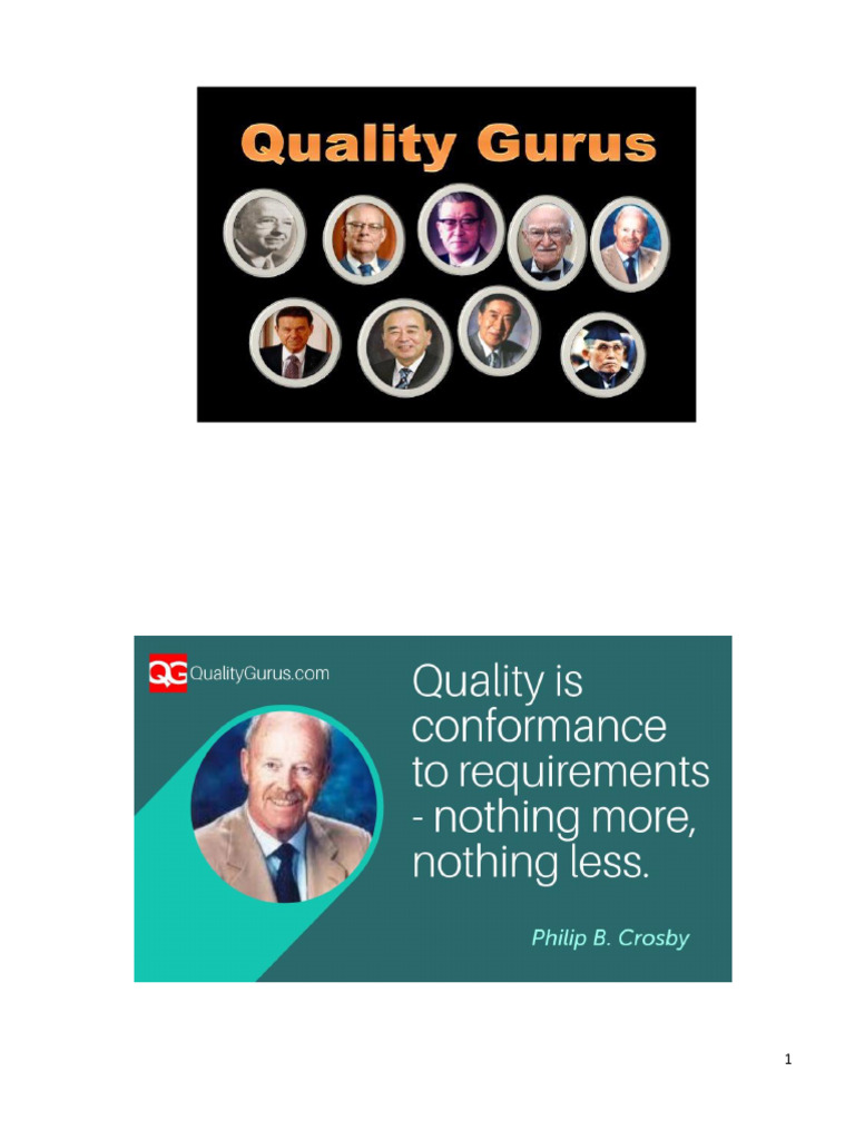 Quality Guru 3. Philip Crosby (1) | PDF | Goal | Quality Management
