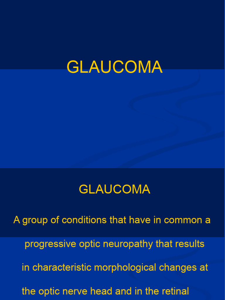 Glaucoma: Understanding and Management | PDF | Glaucoma | Medical ...