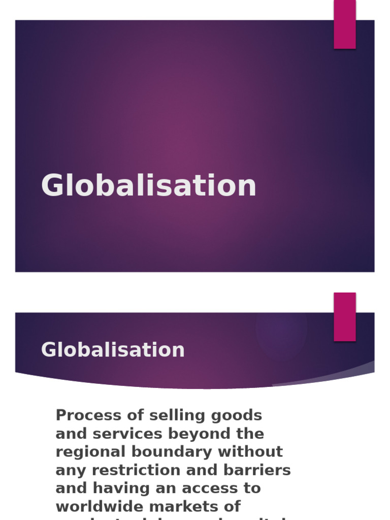 Globalisation | PDF