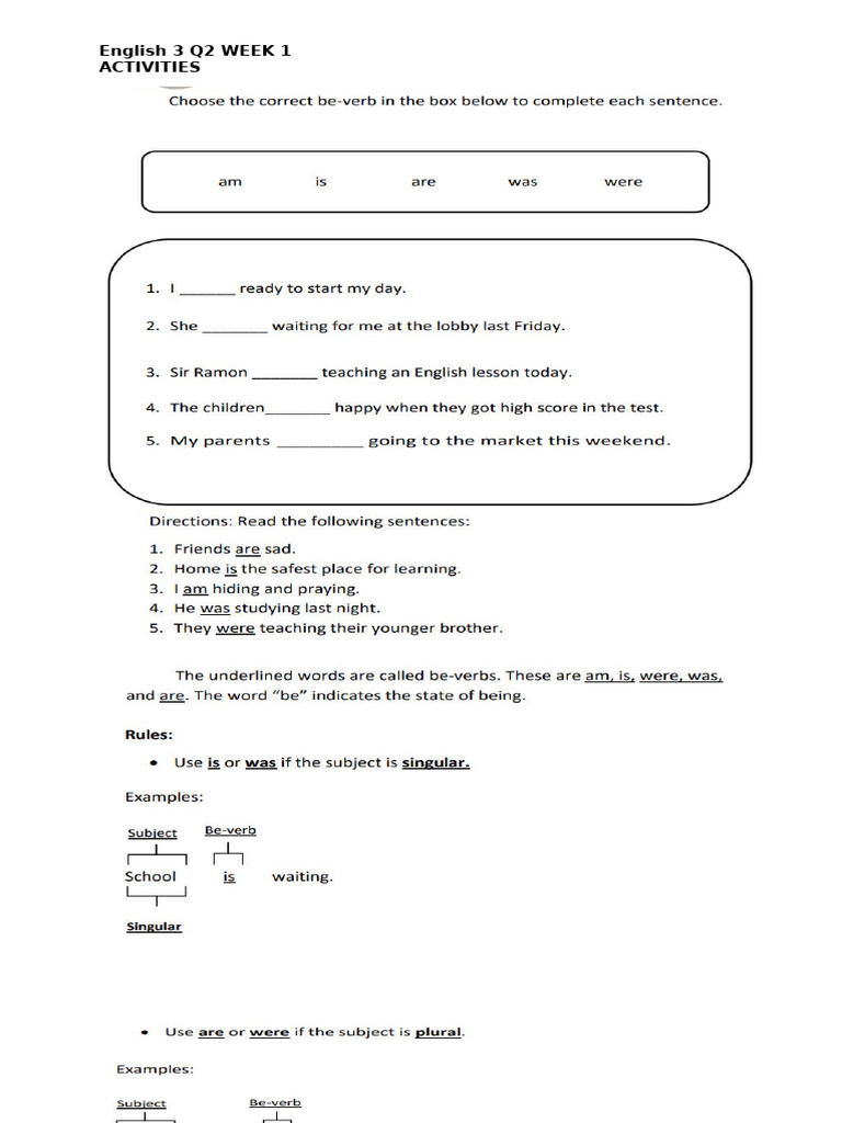 ENGLISH 3 Q2 WEEK 1 IMSS WORD | PDF