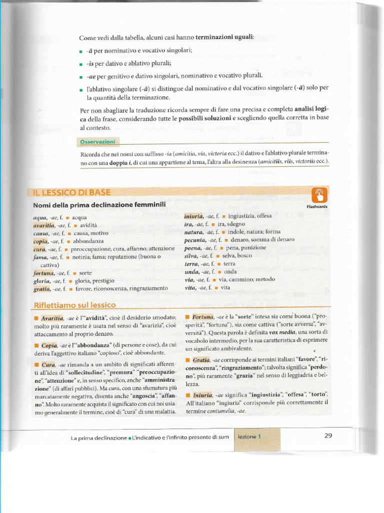 1 declin. lessico | PDF