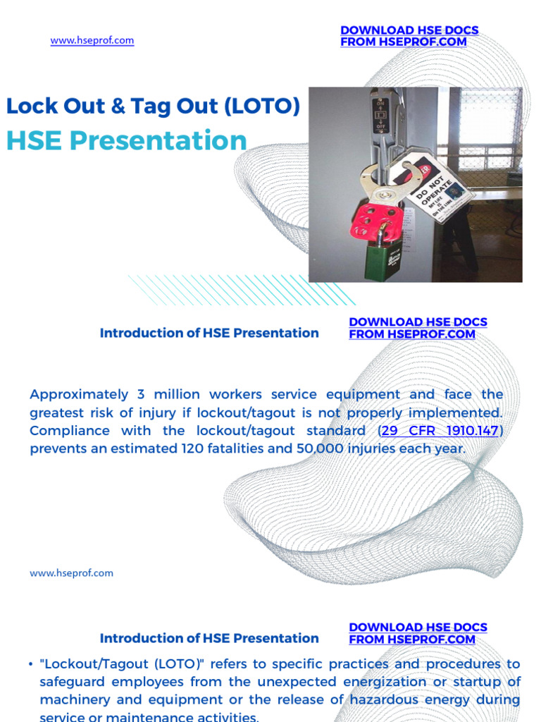 LOTO PPT | PDF | Safety | Occupational Safety And Health