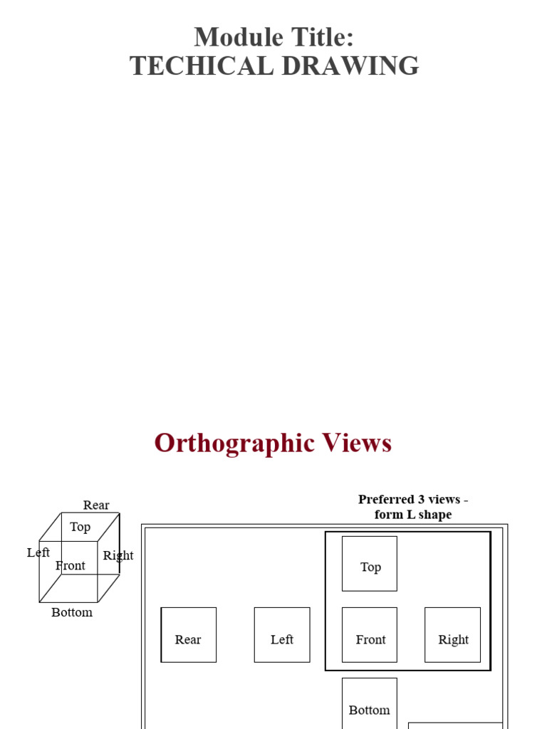Orthographic Drawing Techniques Guide | PDF | Geometry