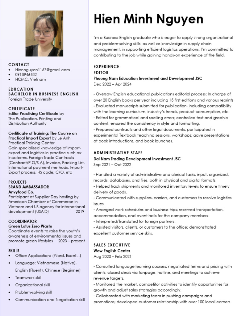 Hien Nguyen CV | PDF