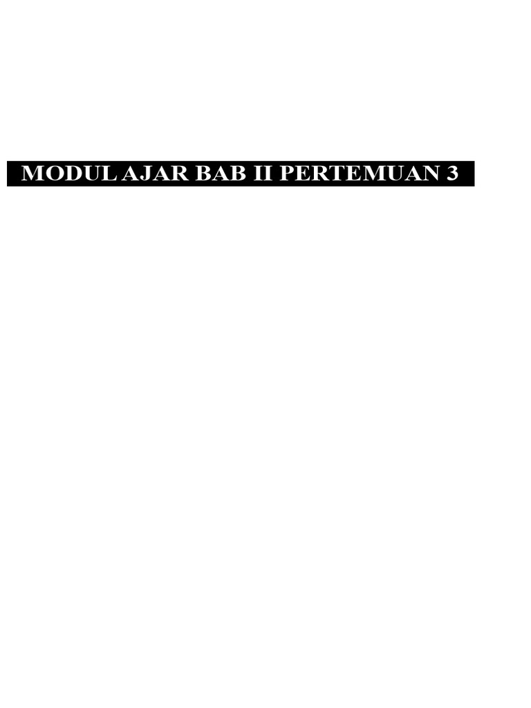 Modul Ajar Bab Ii Pertemuan3 | PDF | Karier & Perkembangan