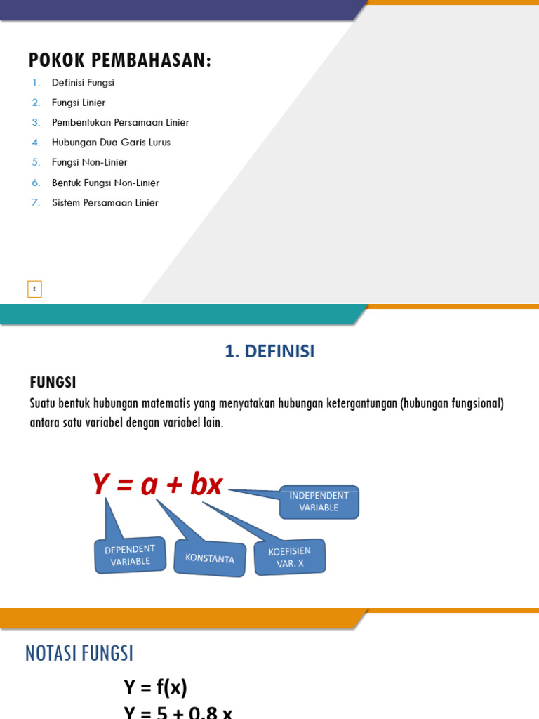 Fungsi Linier Dan Non Linier | PDF