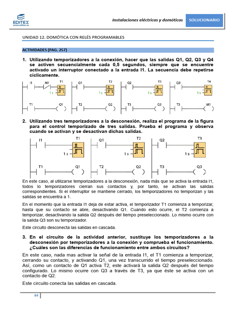 Solucionario IEyD UD12 | PDF | Relé | Cambiar