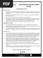 HPM D817SLIM-Digital-Timer Instruction-Sheet | PDF | Timer
