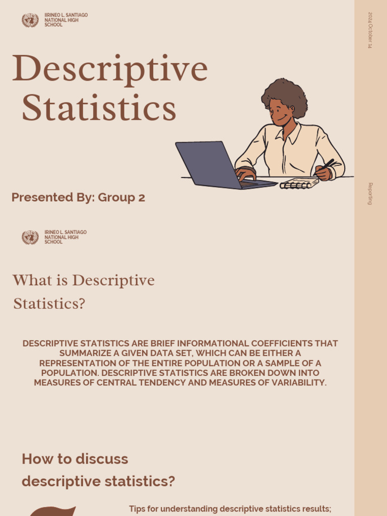 Descriptive Statistics - 20241013 - 205019 - 0000 | PDF | Descriptive Statistics | Statistics