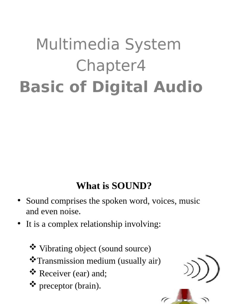 Chapter 4 Sound (Audio) | PDF | Sound | Sampling (Signal Processing)