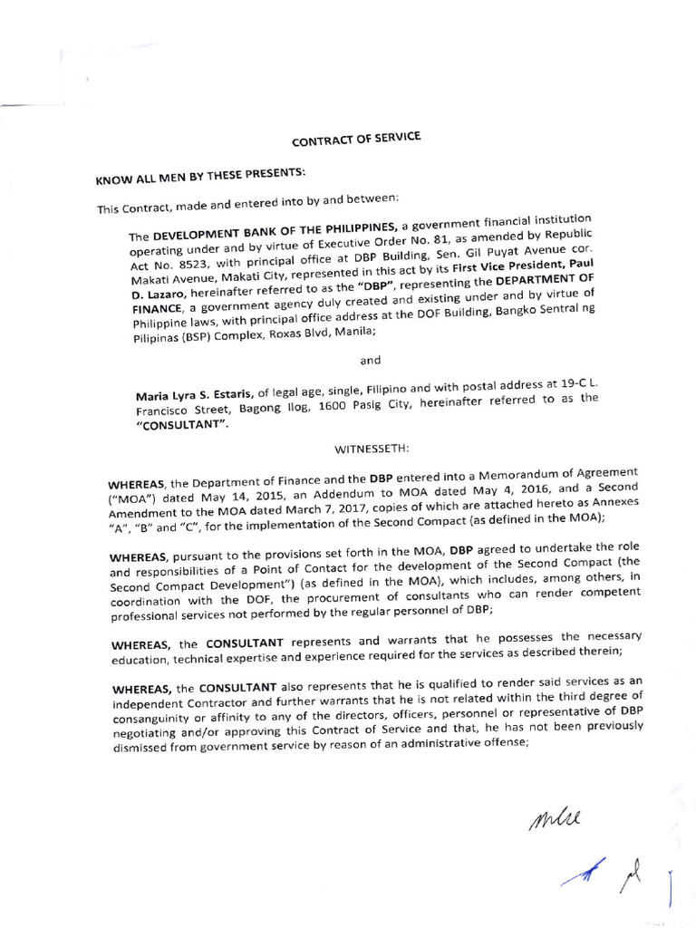 Contract MCC Estaris | PDF